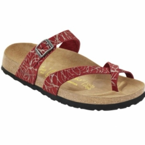 Birkenstock | Shoes | Birkenstock Tabora Papillio Burgundy Crossover ...